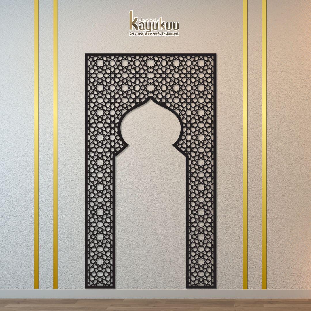Wooden Mihrab Mushola "candle" 3D Islamic Wall Art Decor Made From ...