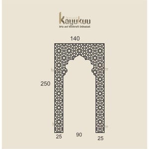 Wooden Mihrab Mushola With LED Lamp Islamic Wall Art Decor Made From ...
