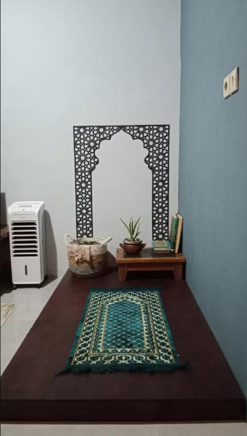 Wooden Mihrab Mushola Islamic Wall Art Decor Made From Plywood 3 Mm ...