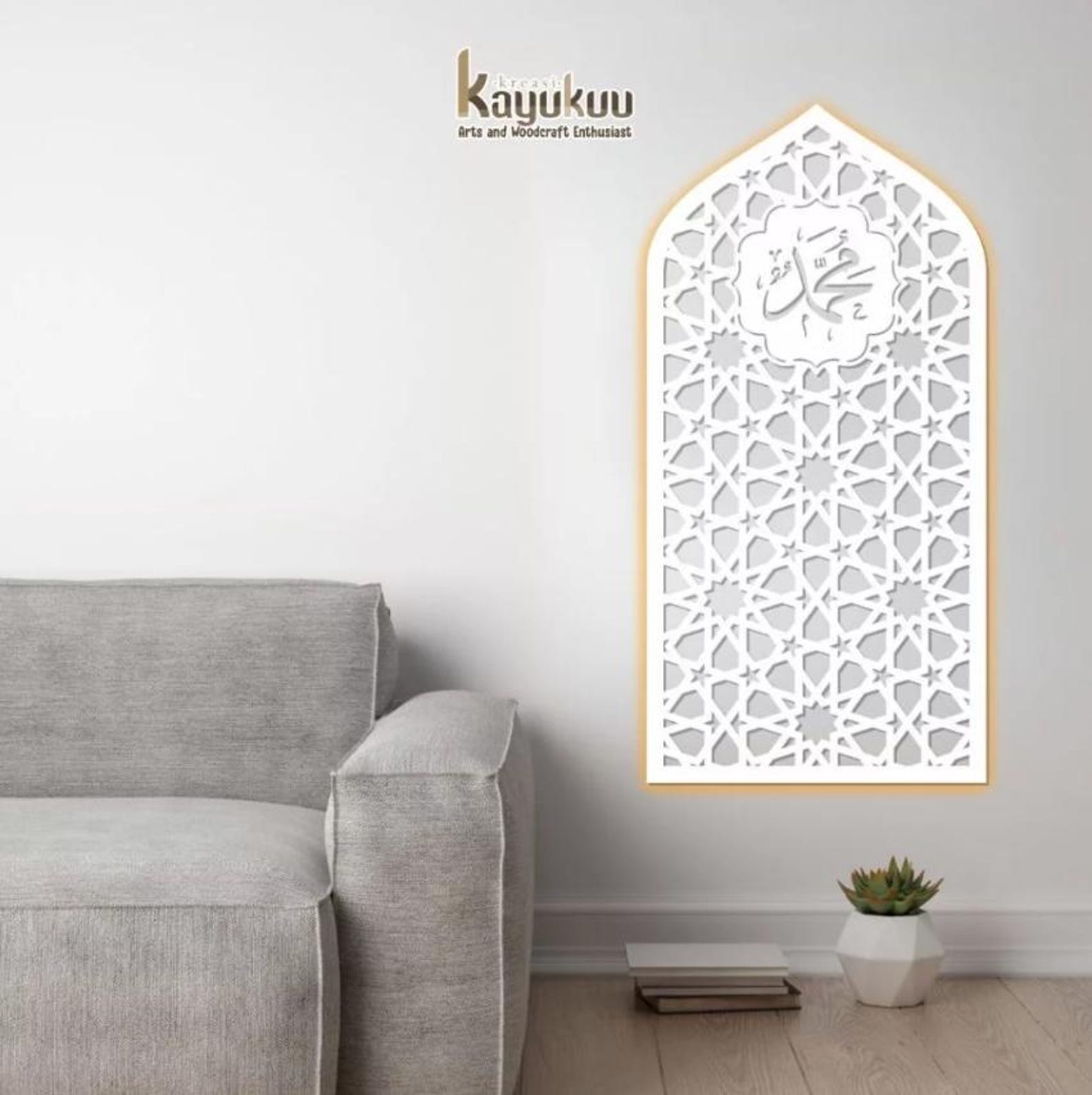 LED Mihrab Mini Dome: 3D Islamic Wall Art, Plywood Decor - Etsy