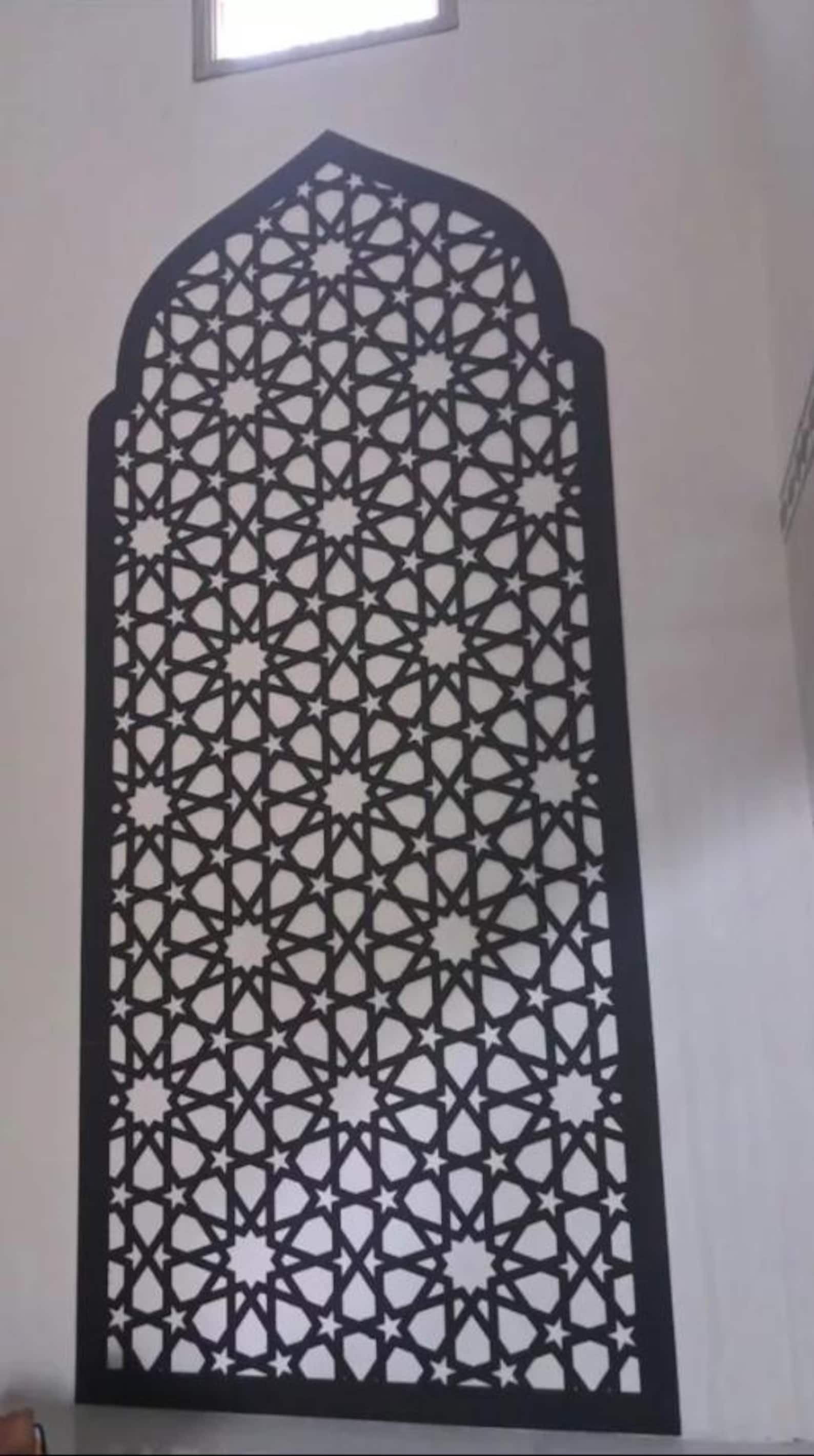 Wooden Mihrab Musholla "dome" 3D Islamic Wall Art Decor Made From ...