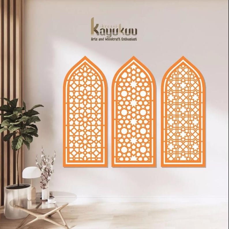 Wooden Mihrab "wall Interior Indoor" 3D Islamic Art Decor Made From ...