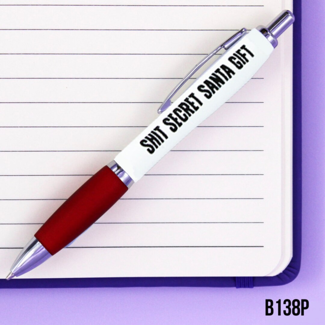 Shit Secret Santa Gift Pen Christmas Gift Funny Gift - Etsy