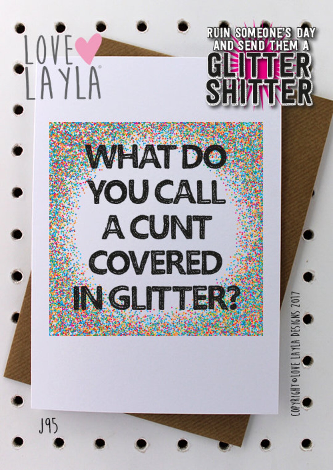 Covered in Glitter - Glitter Shitter Cards - Etsy Australia