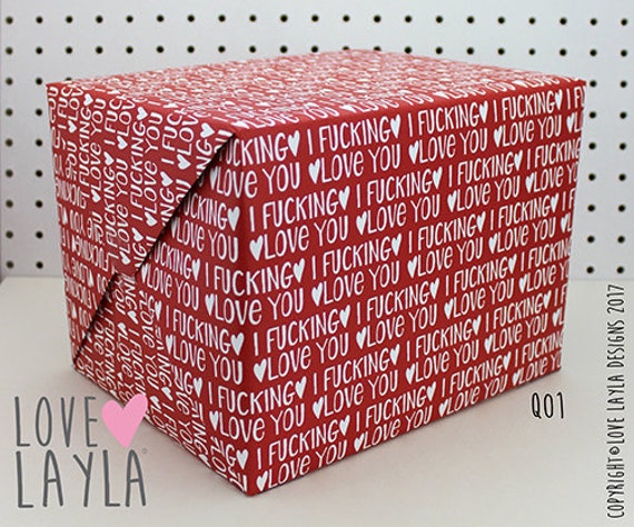 I Love You Wrapping Paper Wrapping Paper Gift Wrap - Etsy Australia
