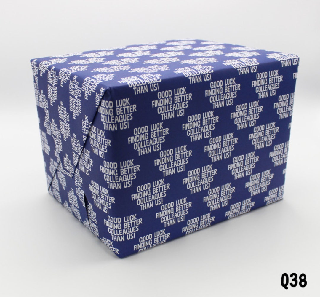 Good Luck Colleagues Wrap - Wrapping Paper - Gift Wrap - Etsy Australia