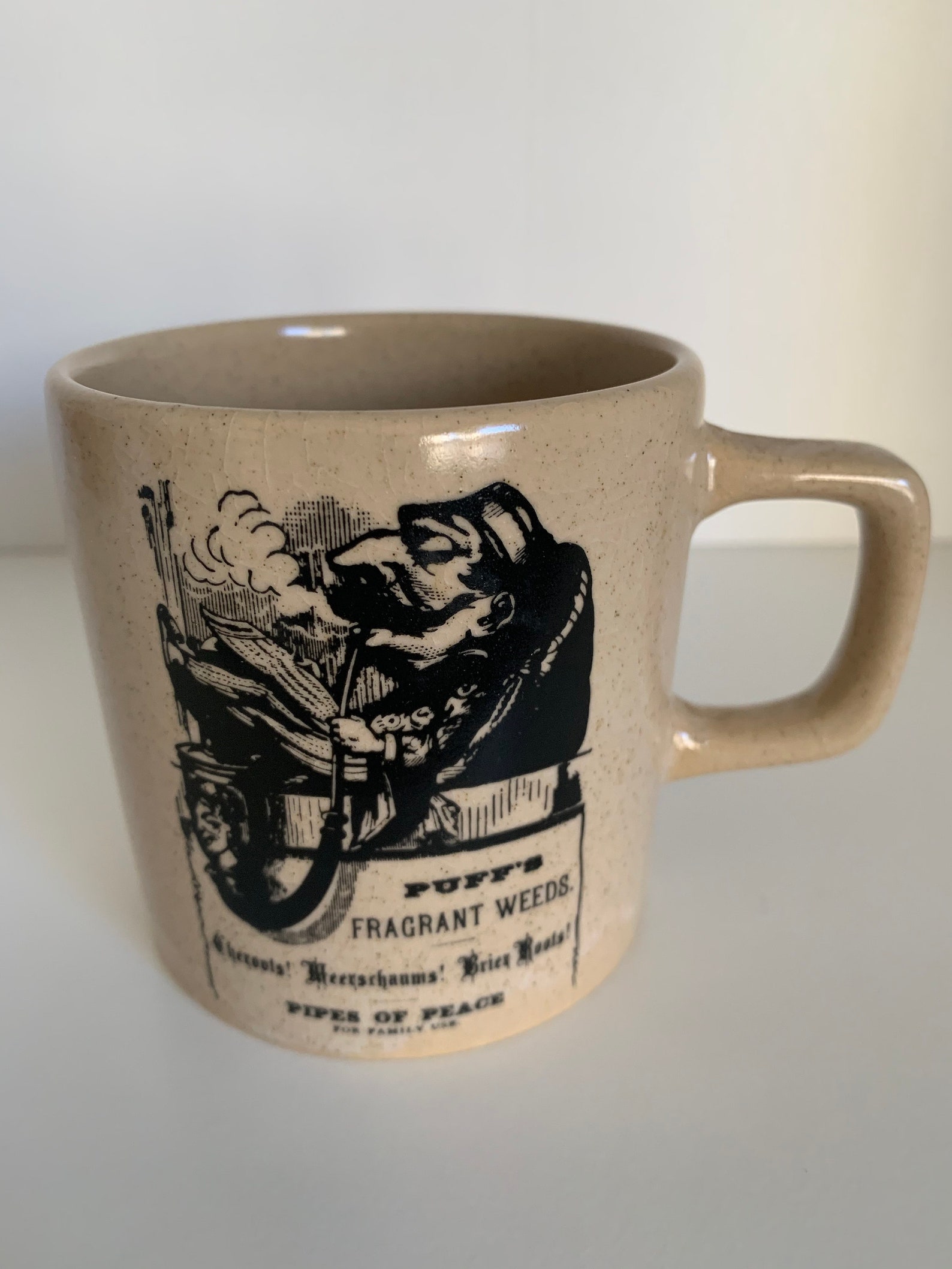 Puff’s Fragrant Weeds - Pipes of Peace Smoking Coffee Mug Vintage ...