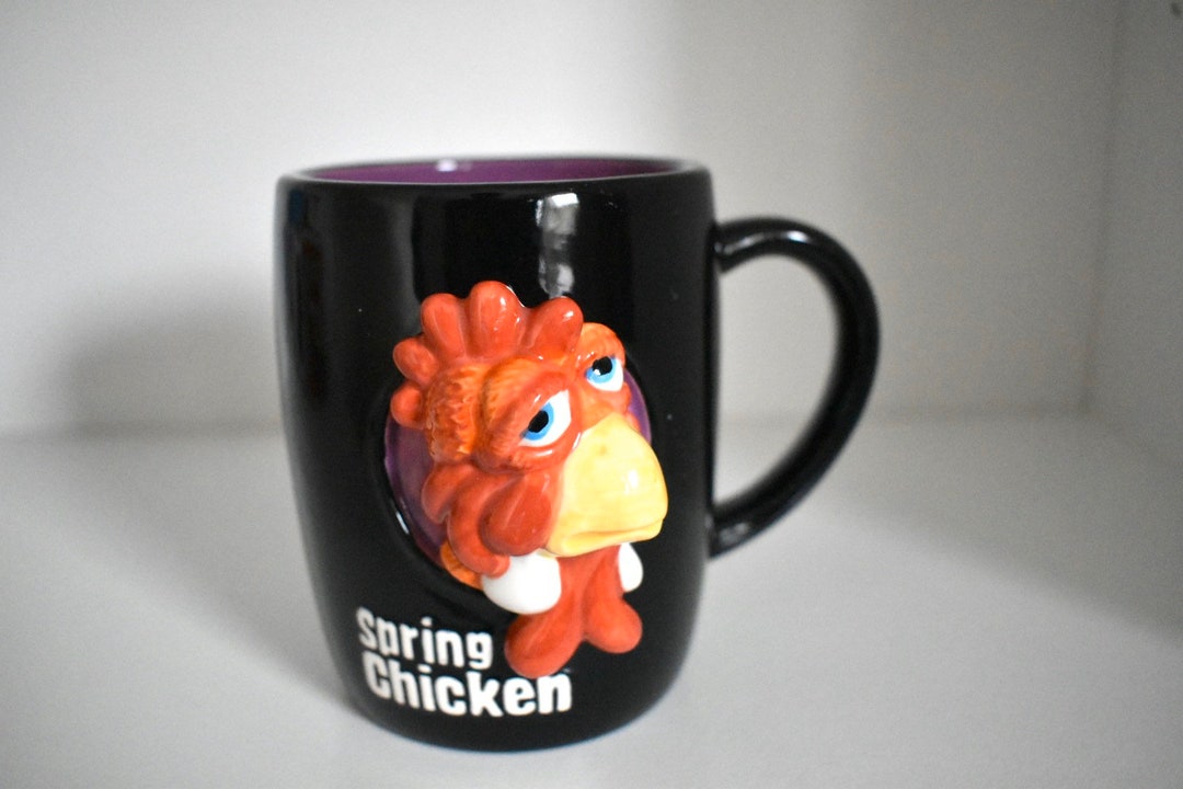 Rare Funny Spring Chicken Coffee Tea Ceramic Mug 3D Chicken Made by ...