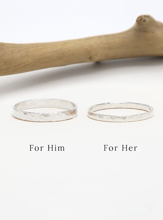 Buy Couple Ring Set Silver Couple Ring His Her Promise Ring for Couple Matching Wedding Band Wedding Ring Set Couple Gift Eternal Rings Online in India Etsy