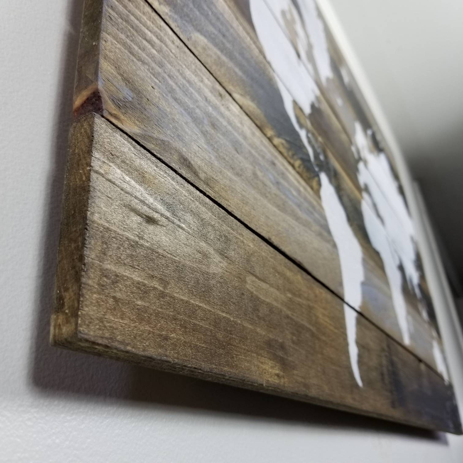 Industrial 1.0 Rustic Wood Map World Map On Wood Wood Map | Etsy