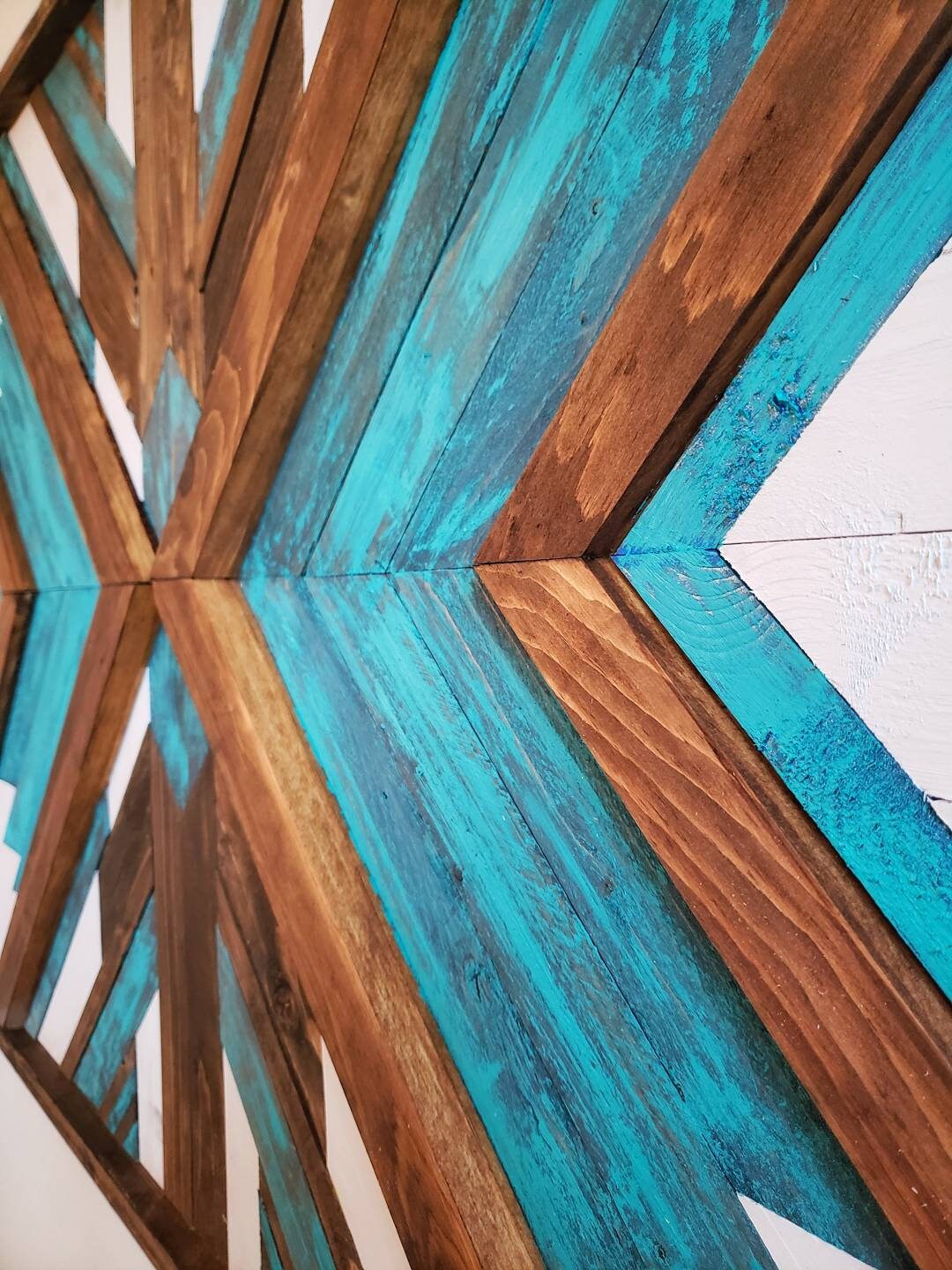 Boho Wood Wall Art Reclaimed Wood Wall Art Frame Large - Etsy