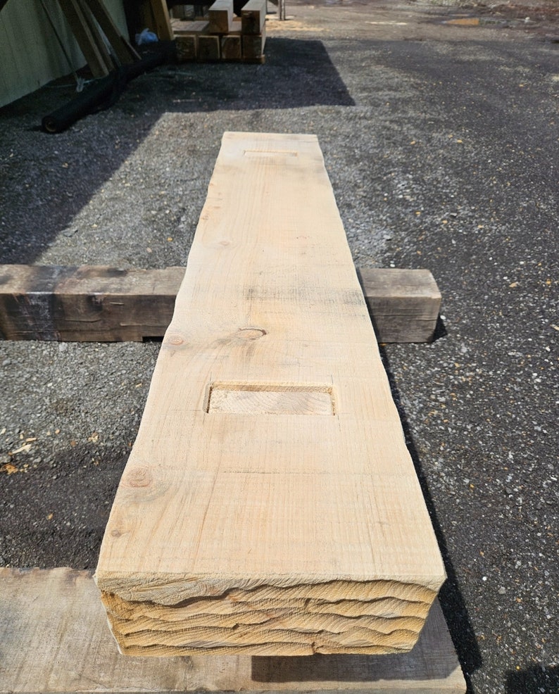 Timber Bench | Massive Pine | Timber Frame | Hand Hewn | Mortise ...