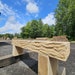 Timber Bench | Massive Pine | Timber Frame | Hand Hewn | Mortise ...