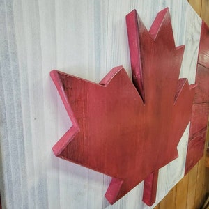 Handcrafted Wooden Canadian Flag | Flag of Canada | Canadian Wood Flag ...