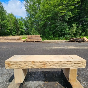 Timber Bench | Massive Pine | Timber Frame | Hand Hewn | Mortise ...