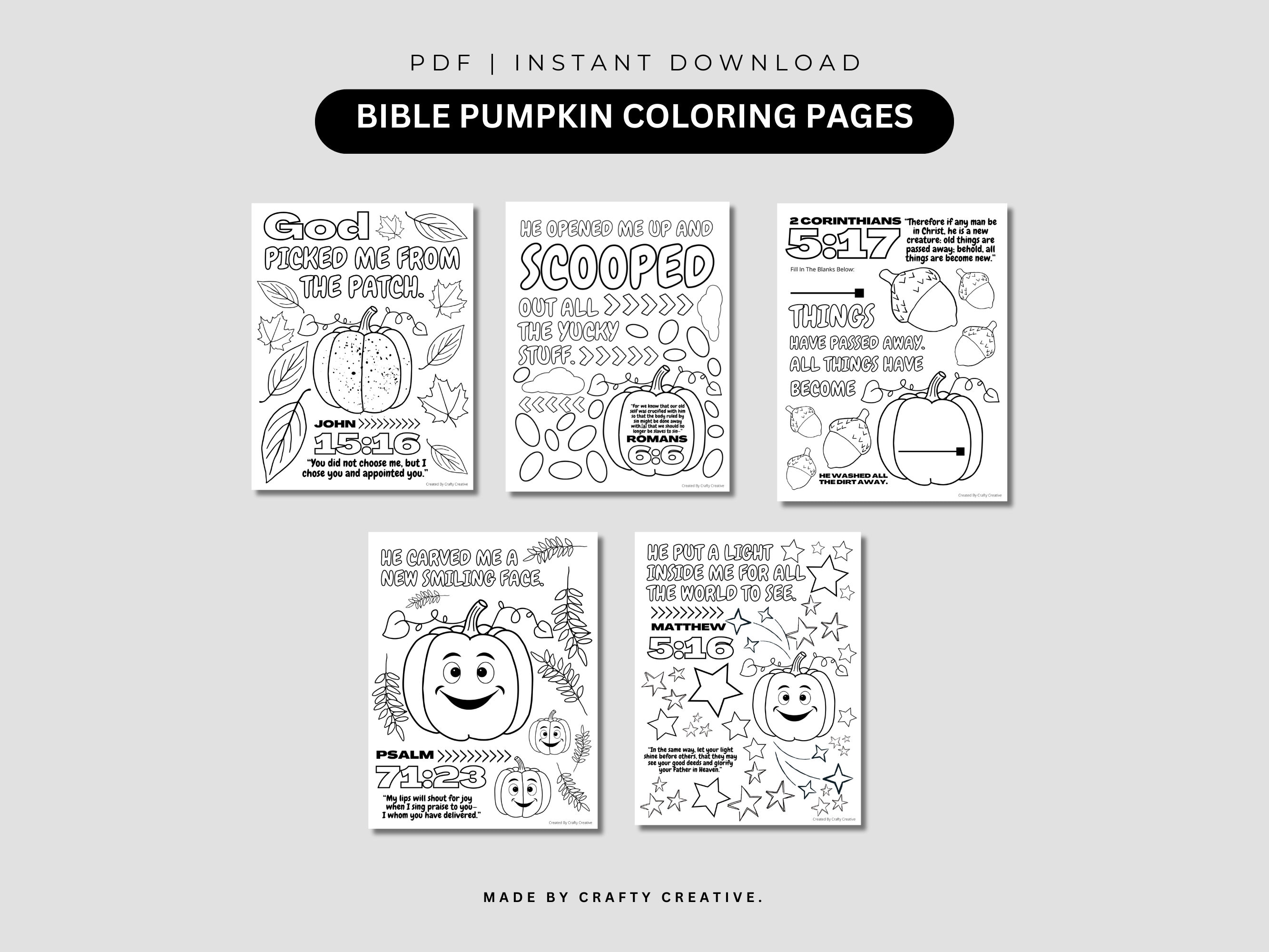Sunday School, Fall Pumpkin Coloring Worksheets, Printable Bible Verses ...