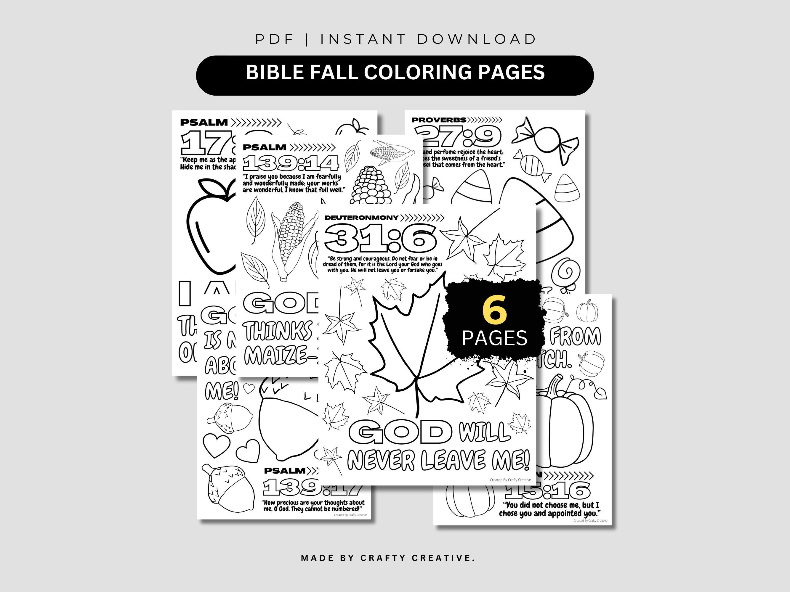 Kids Church, All Things Fall Kids Coloring Pages, Printable Bible Verse ...