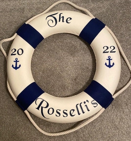 Personalized Life Ring/4 Sizes/nautical Wall Decor/baby - Etsy