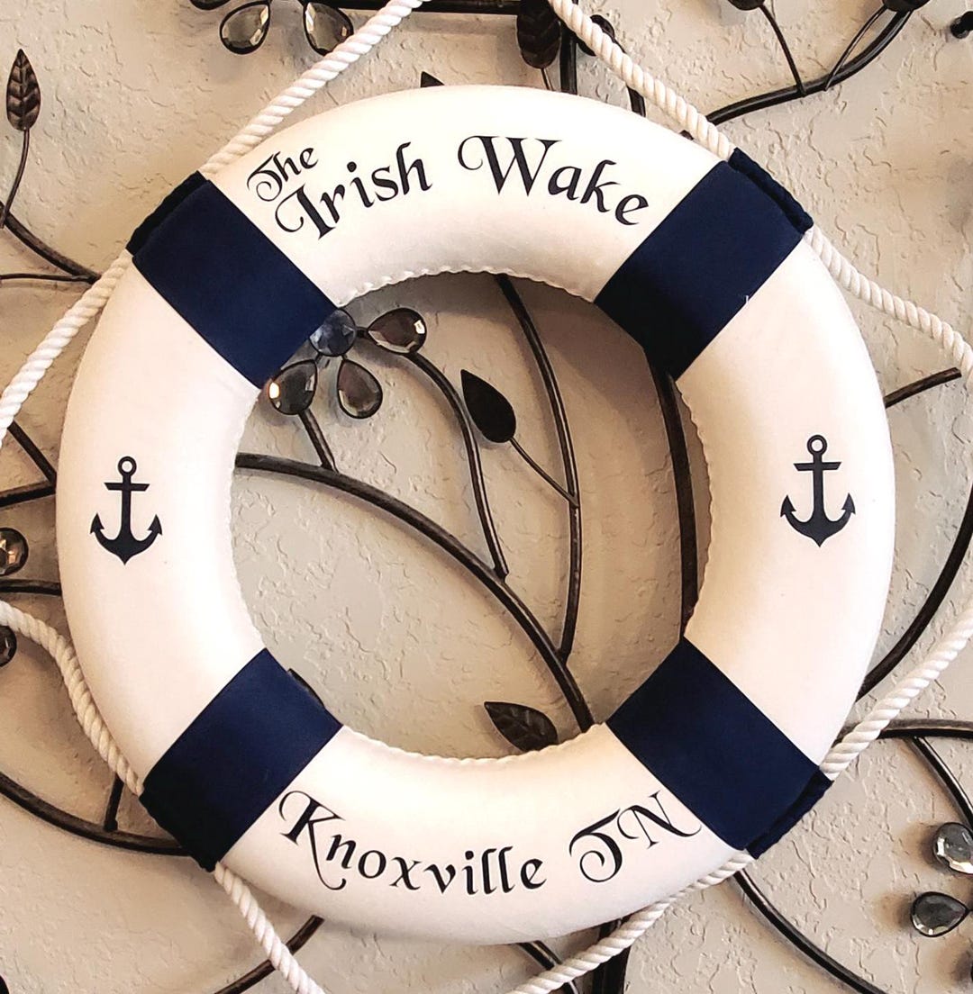 Personalized Life Ring/4 Sizes/nautical Wall Decor/baby Announcement ...