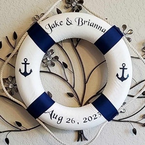 Personalized Nautical Life Ring | Custom Life Ring for Boat or Pool ...