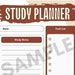 Printable School Study Planner - Fillable School Schedule - ACT, SAT ...