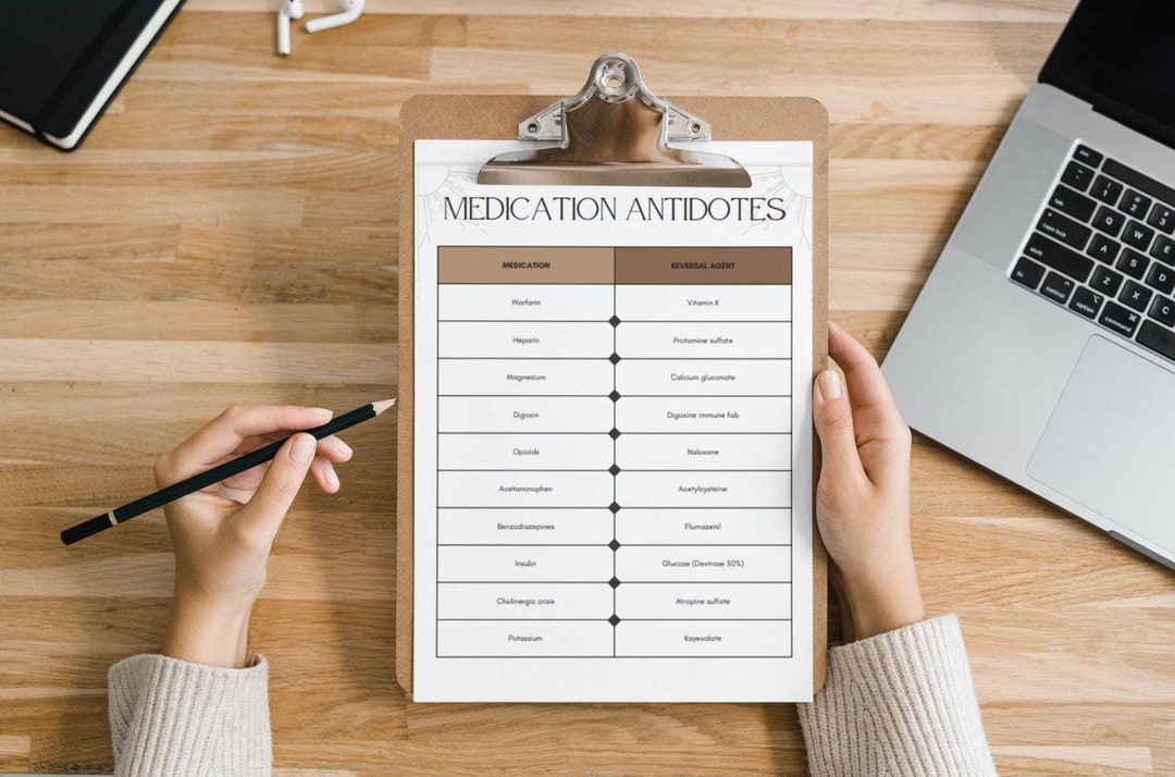 Nursing Student Medication Reversal Agents Study Guide Table – Nursing ...