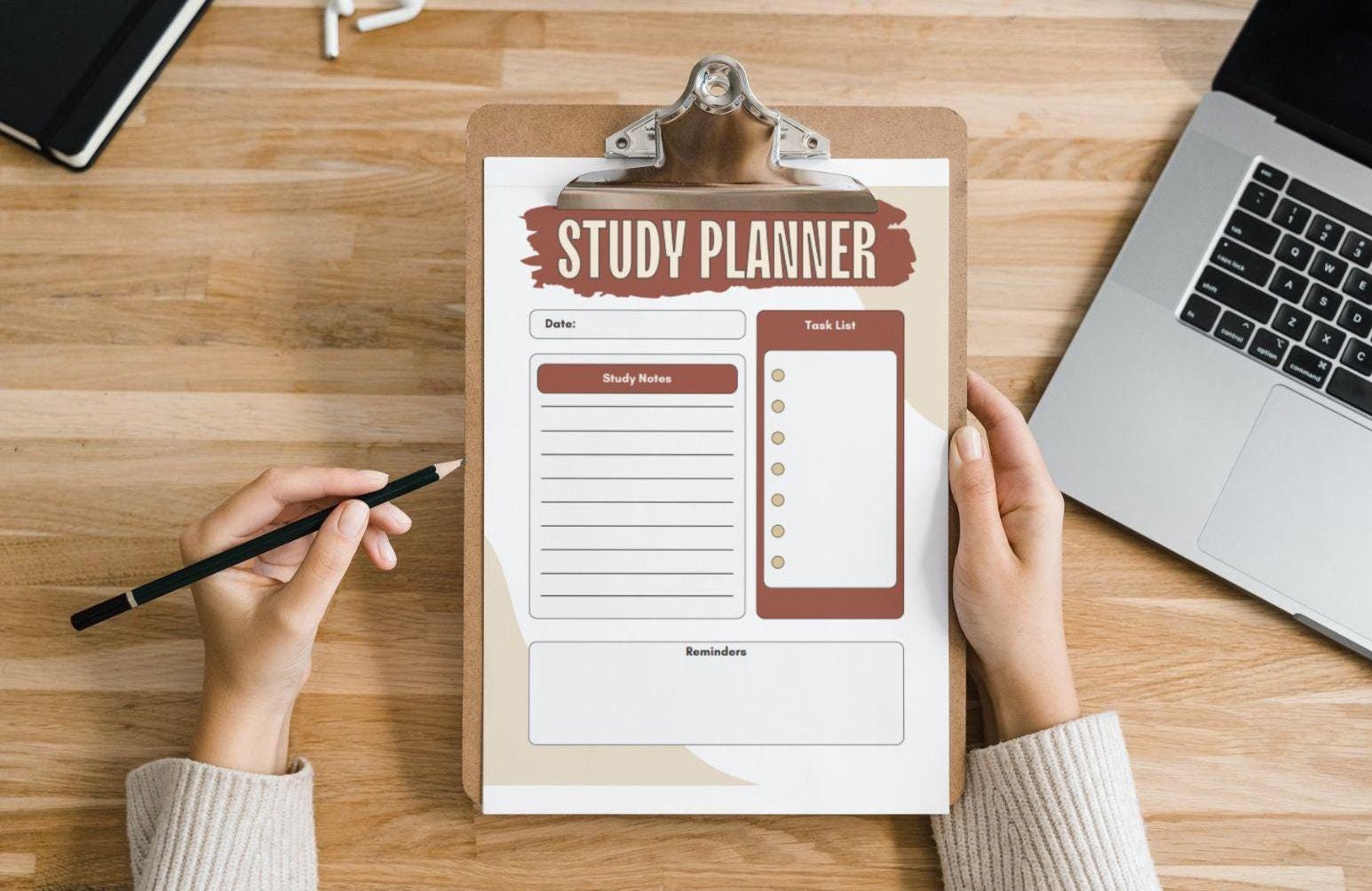 Printable School Study Planner Fillable School Schedule ACT, SAT, Nclex ...