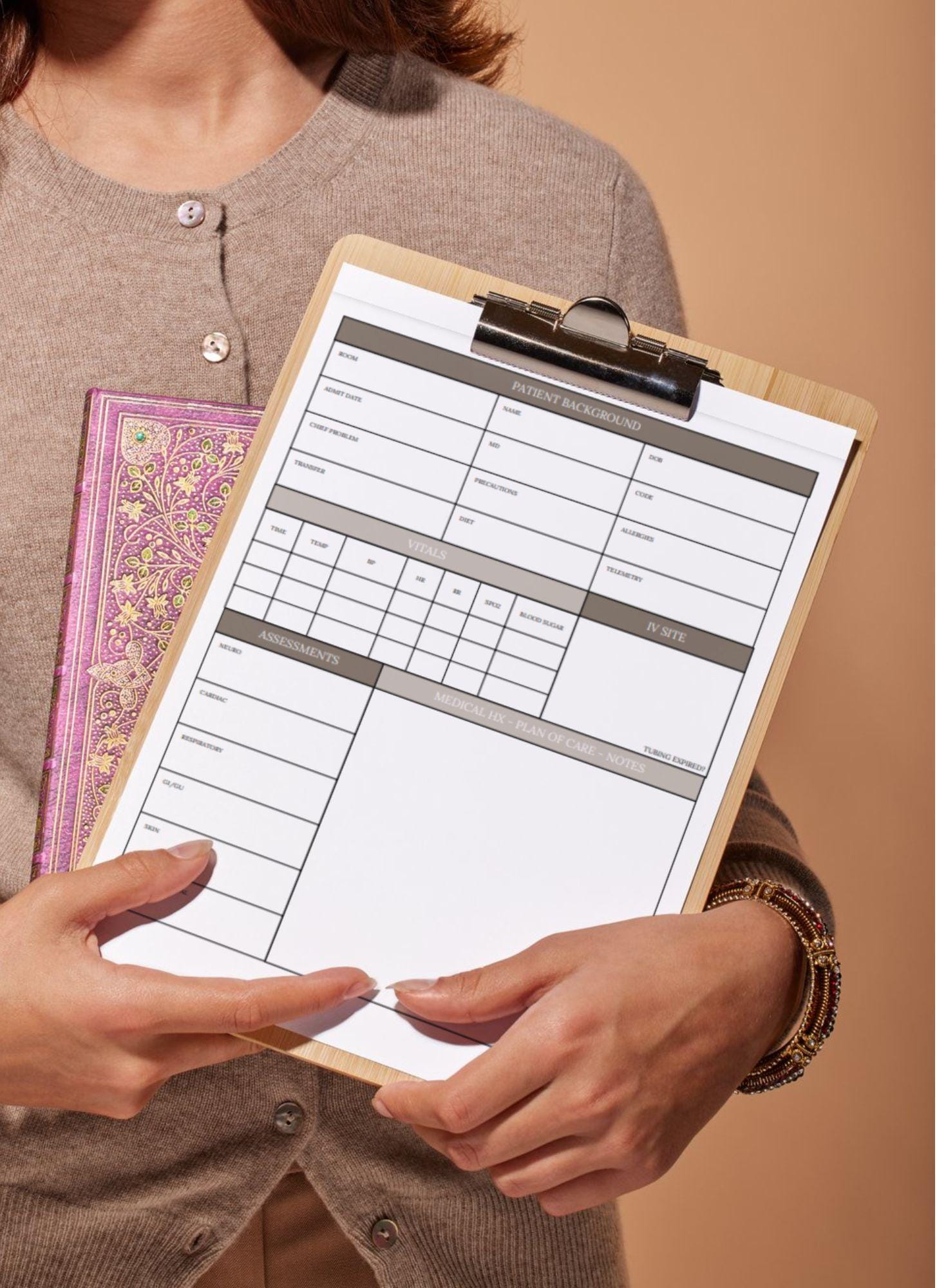 Nurse Report Sheet - Nursing Shift SBAR Hand-off Report Printable ...