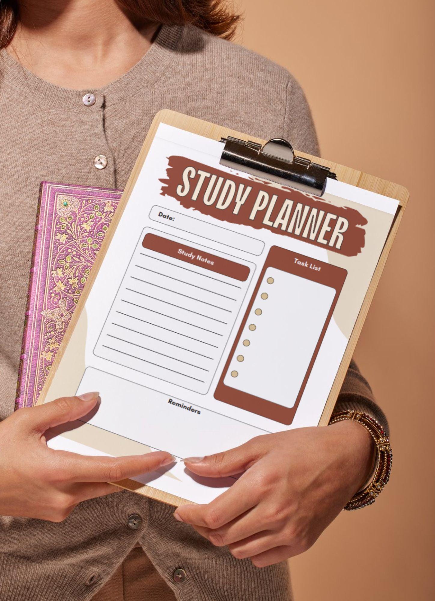 Printable School Study Planner Fillable School Schedule ACT, SAT, Nclex ...