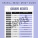 Nursing Student Cranial Nerve Study Guide – Nursing School Notes ...