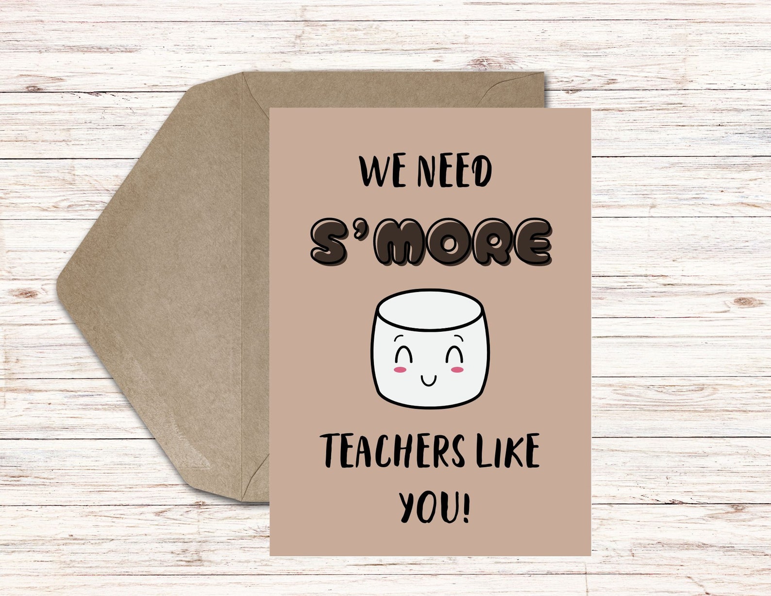 Printable Funny Teacher's Day Card for School Teacher - Need S'more ...