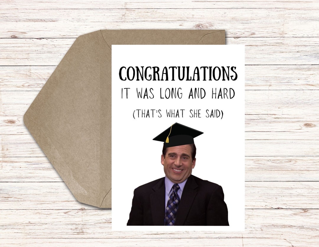 Printable Funny Graduation Card - High School or College Graduation ...