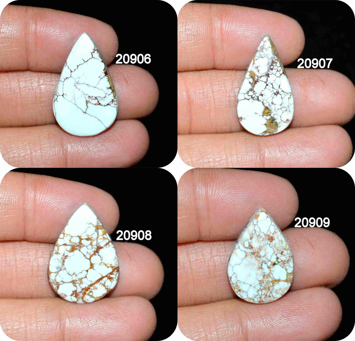 WHITE TURQUOISE ATTRACTIVE 100% Natural White Turquoise | Etsy