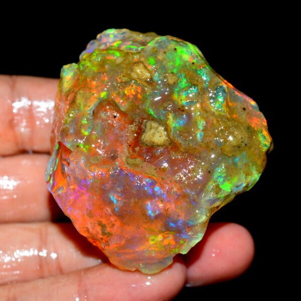 Raw Fire Opal - Etsy