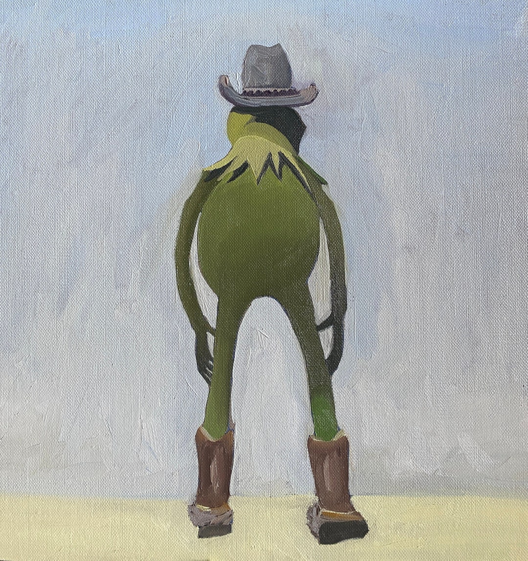 Kermit Original Muppets Oil Painting 12x12 Original Hand Painted Art ...