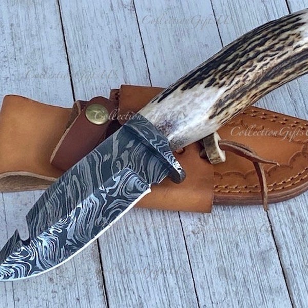 Stag Handle Hunting Knives - Etsy
