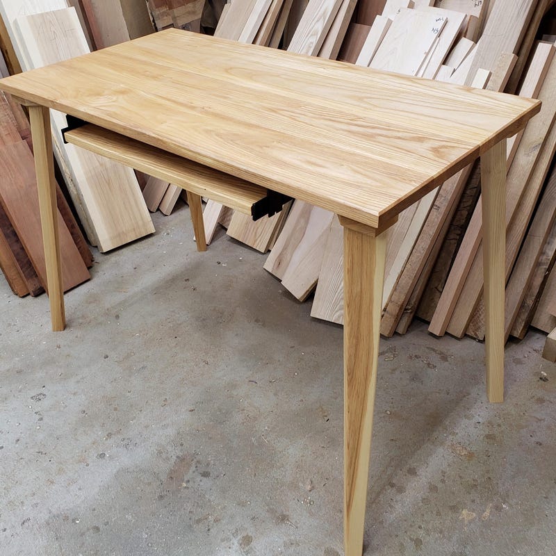 Solid Wood Desk - Etsy