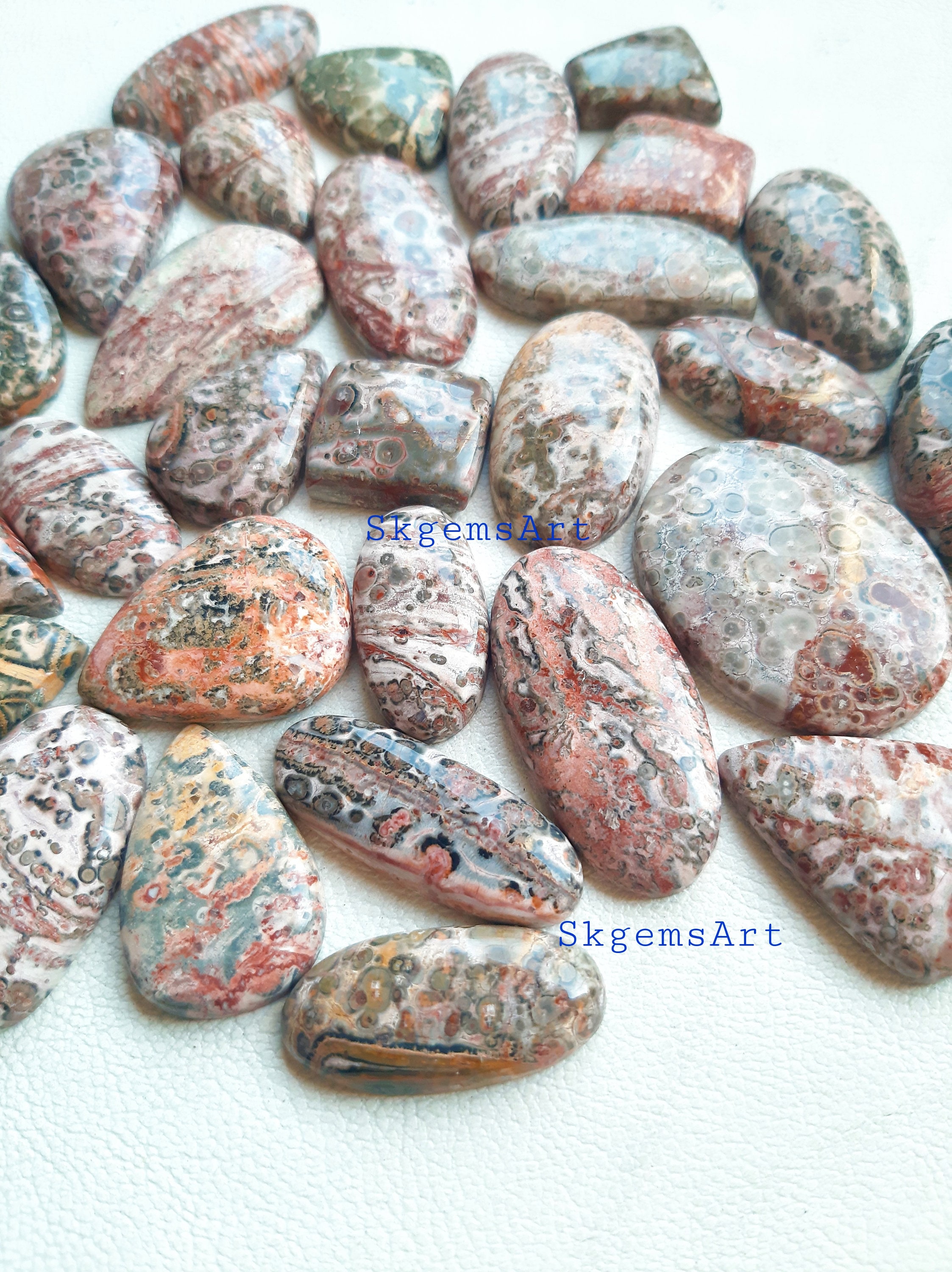 Natural Leopard Skin Jasper Cabochon Wholesale Lot by Weight With ...