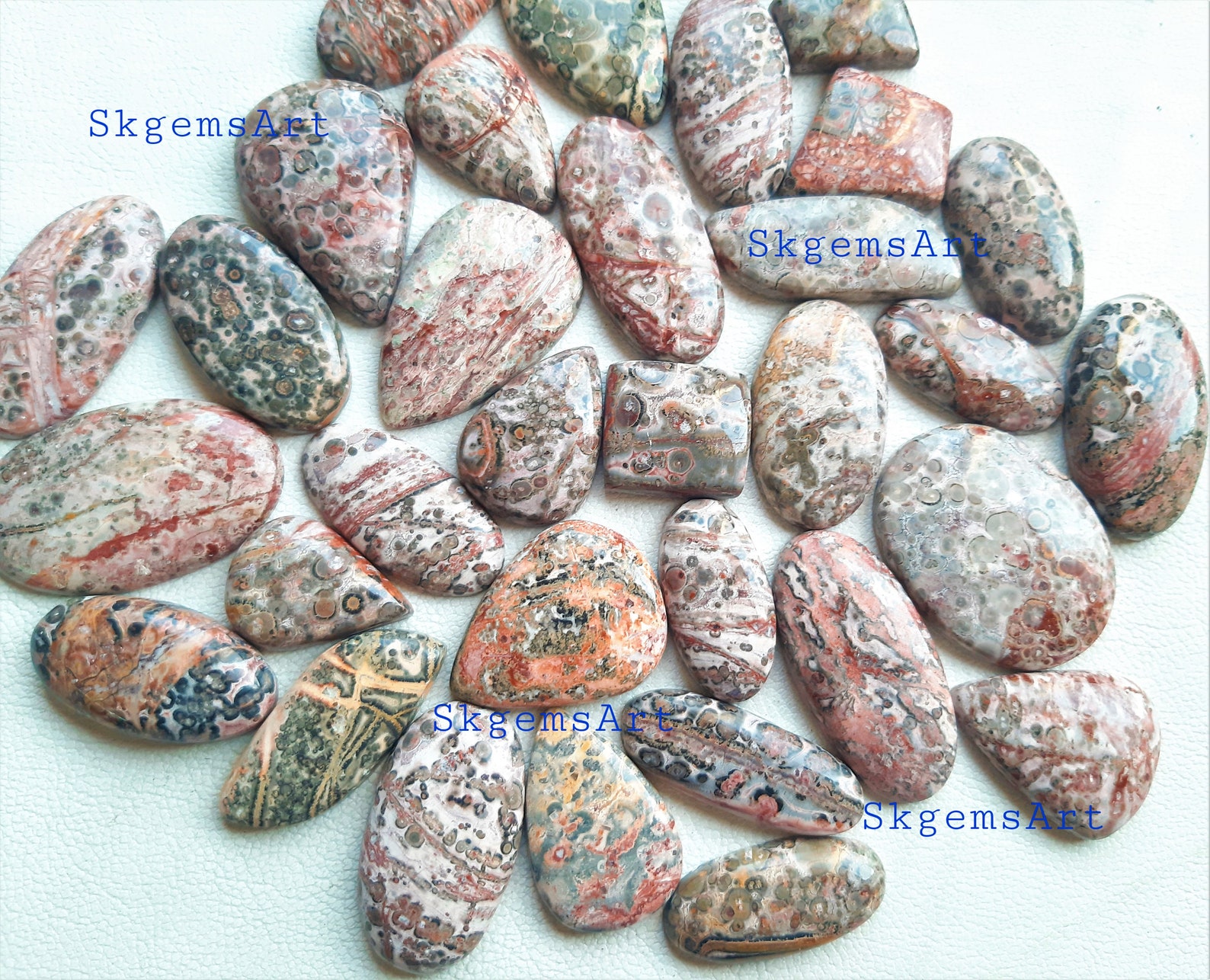 Natural Leopard Skin Jasper Cabochon Wholesale Lot by Weight With ...