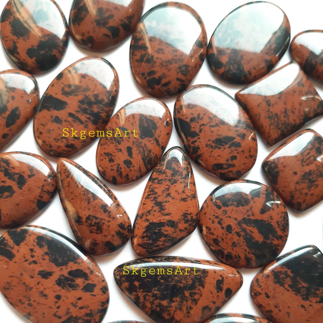 Brown Obsidian/mahogany Obsidian Wholesale Lot Cabochon by Weight With ...