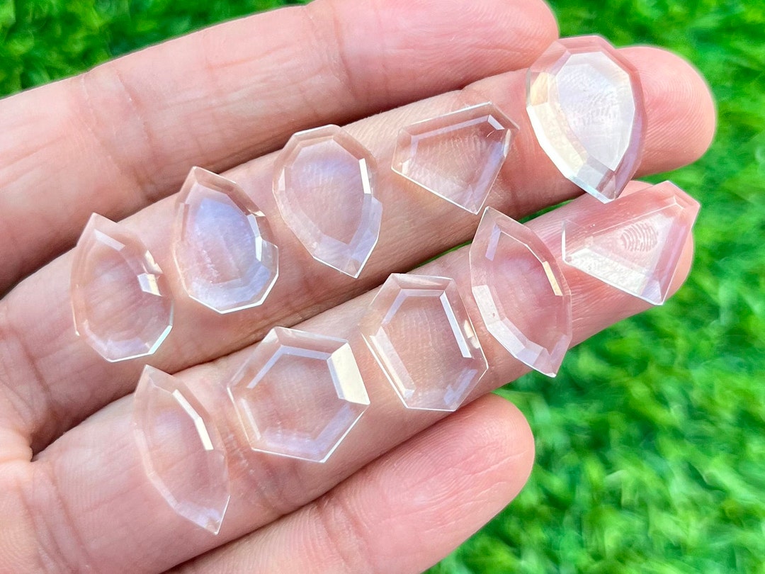 10 Pcs Lot Natural Crystal Freeform Shape Step Cut Fancy Shape Loose ...