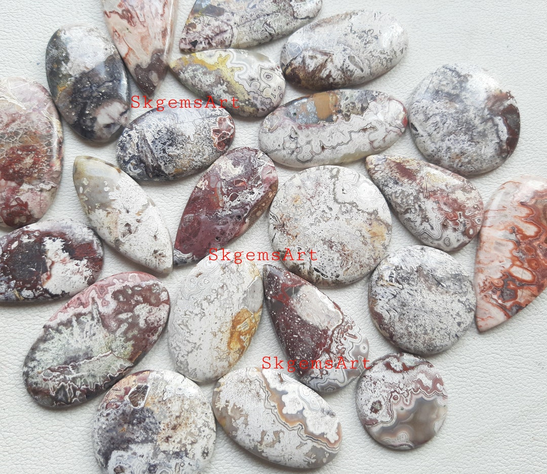 Natural Rosetta Jasper Cabochon, Wholesale Lot Cabochon by Weight With ...