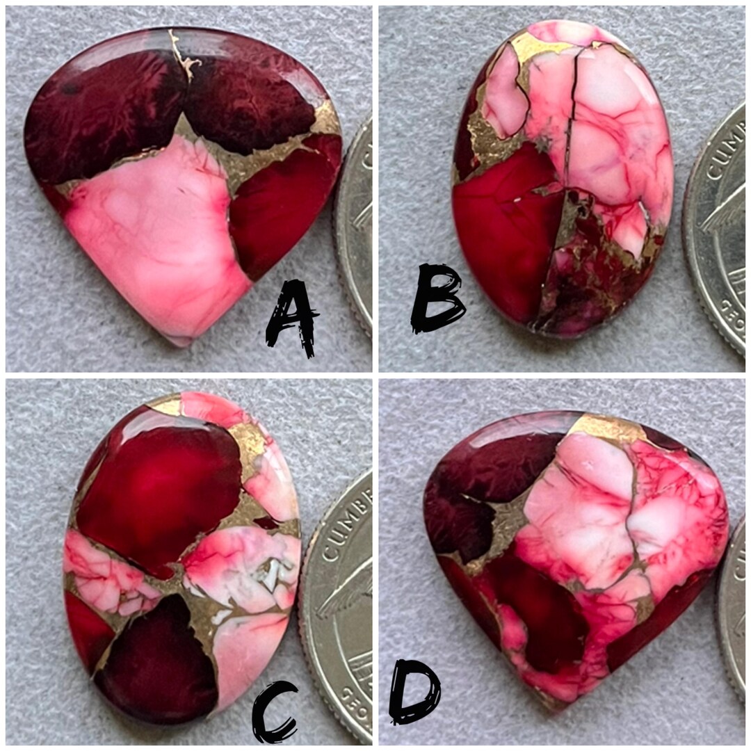 Top Mohave Red Copper Turquoise Cabochon Loose Gemstone for Making ...