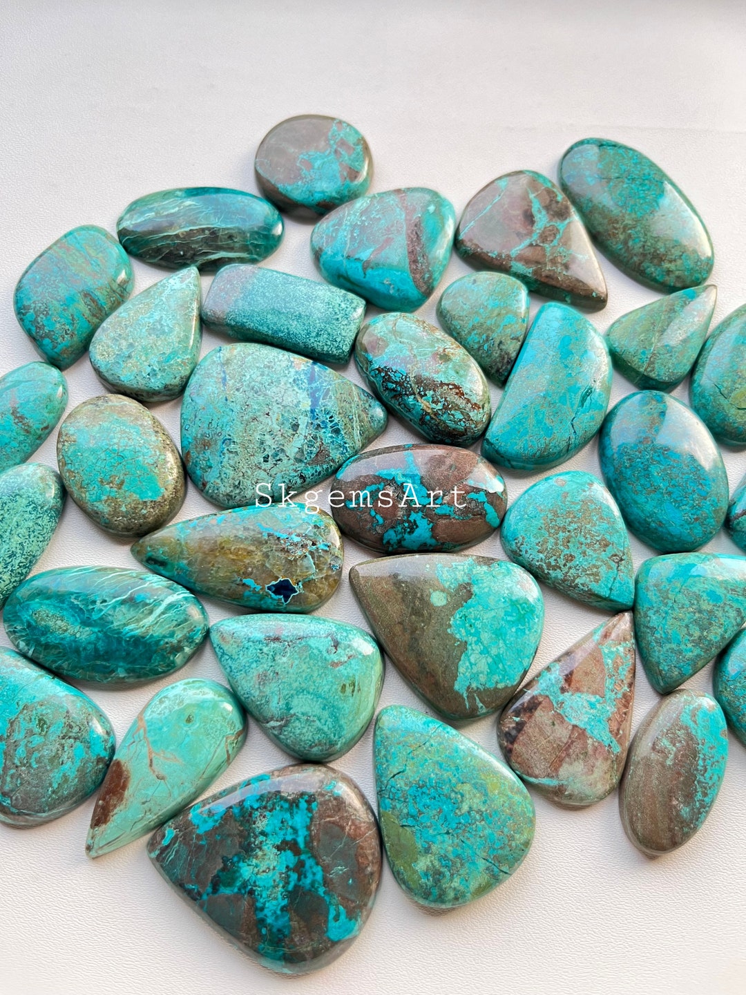 New Shattuckite Chrysocolla Cabochon Wholesale Lot Cabochon by Weight ...