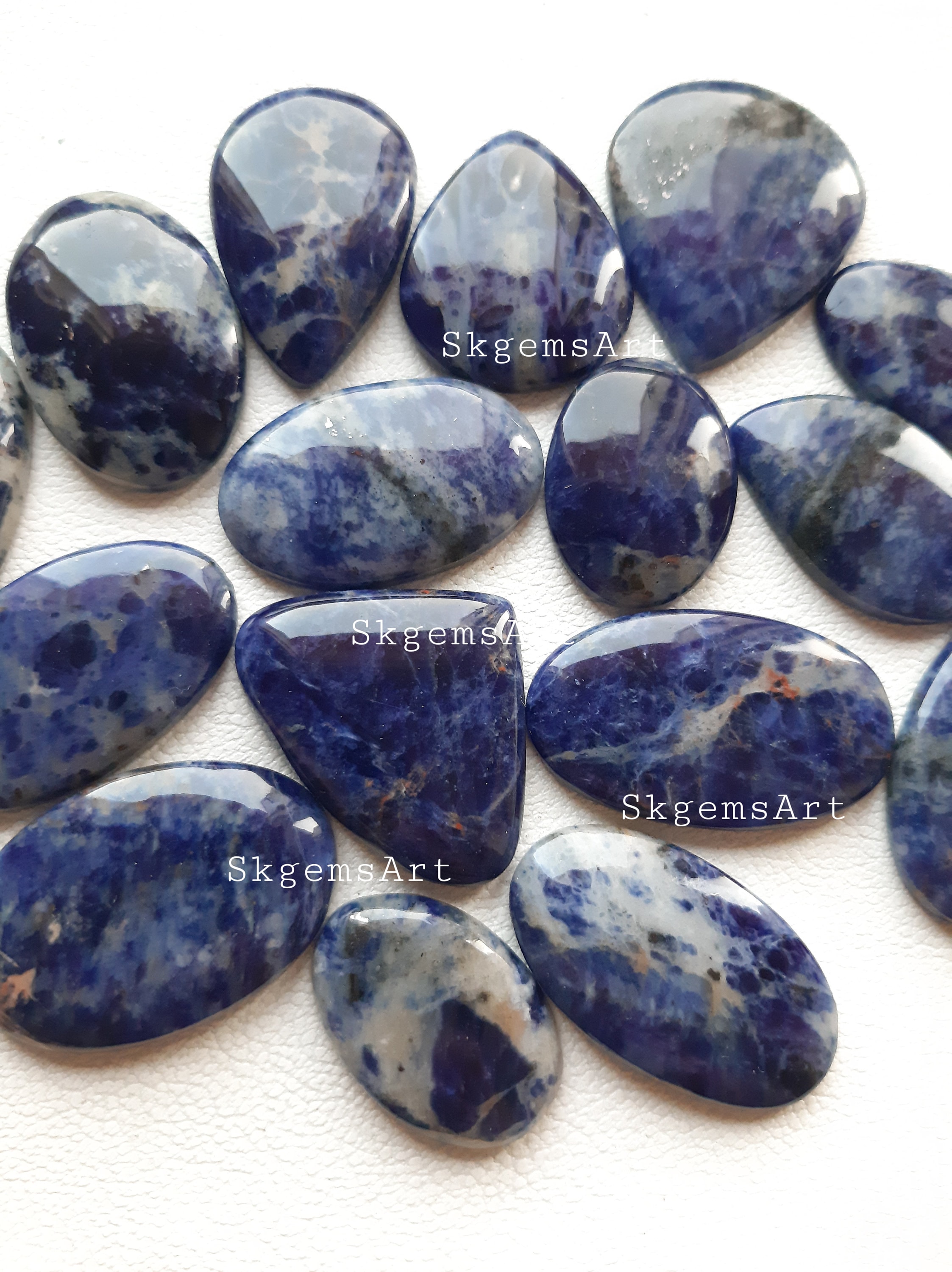 Jewelry Making & Beading Materials Sodalite Cabochon Wholesale Lot By ...