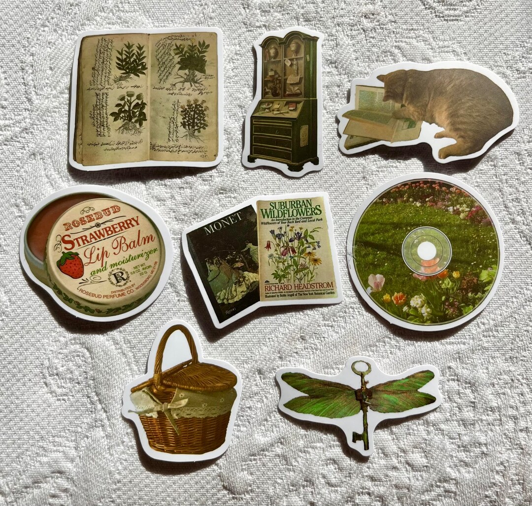 Cottagecore Stickers, 7-pack - Etsy