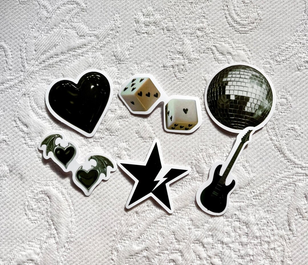 Rock Themed Sticker Pack: Alternative Stickers, 6-piece - Etsy