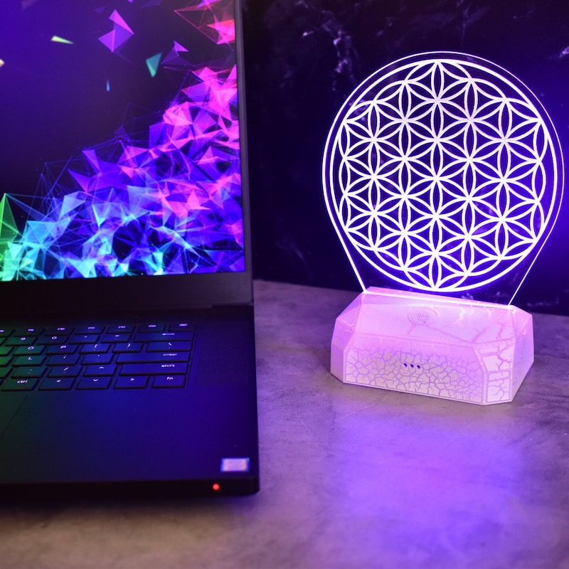 Sacred Geometry Lamp - Etsy