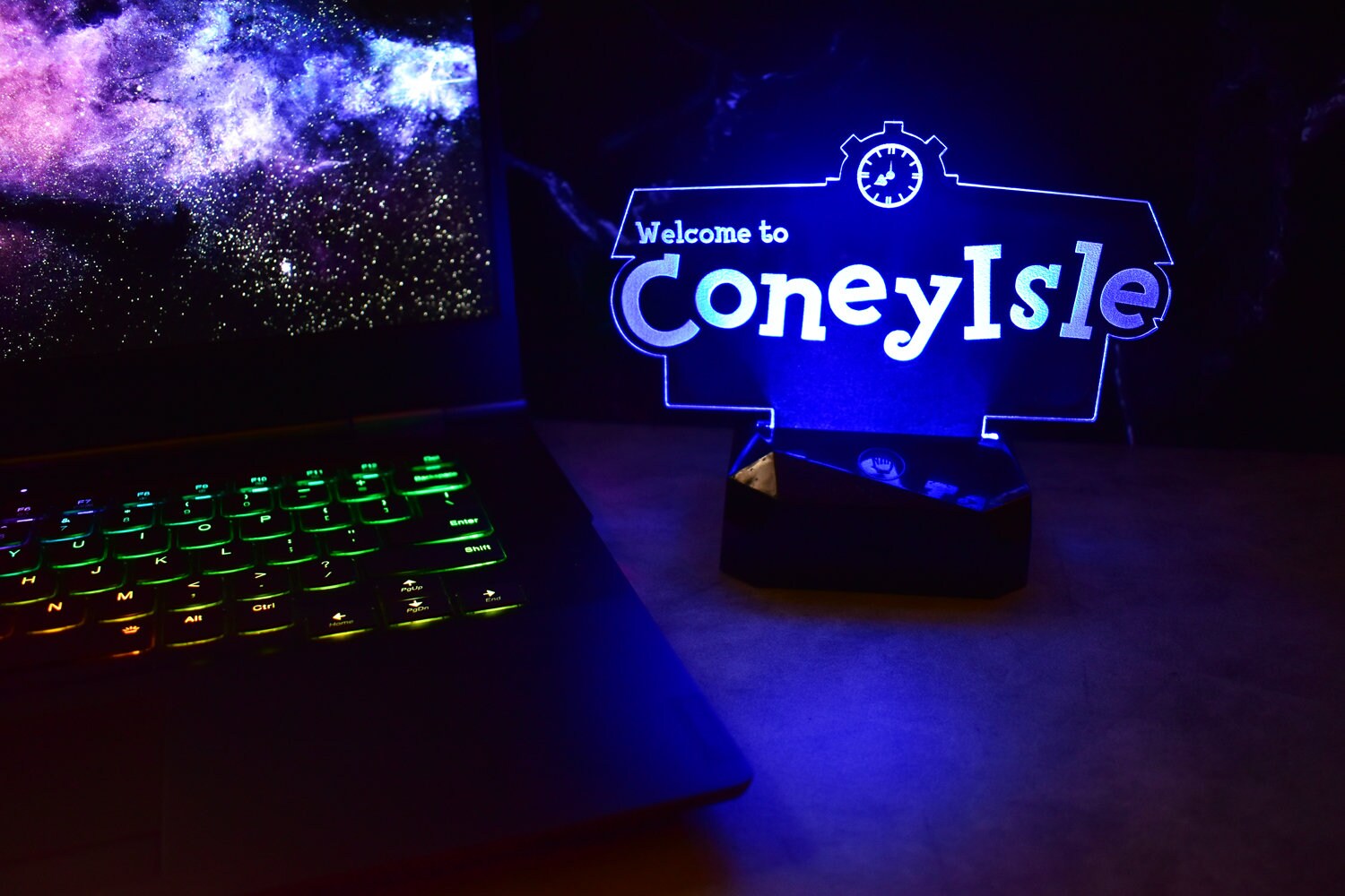 Custom Animal Crossing Island Sign Name LED Lamp Night Light | Etsy