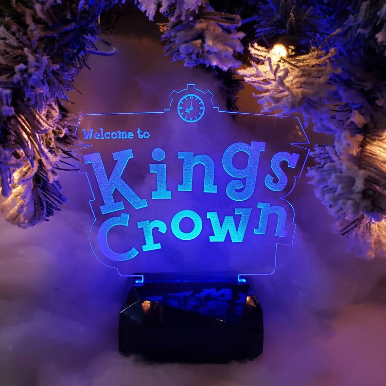 Custom Animal Crossing Island Sign Name LED Lamp Night Light | Etsy